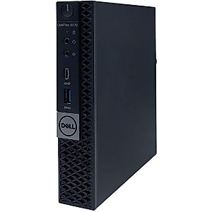 Dell Optiplex 3070 (Latest Model) Micro PC (MFF) Core i3-9100T (3.10Ghz Quad Core) 16GB DDR4 RAM 256GB SSD Windows 10 Professional … (Renewed)