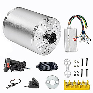 Brushless DC Motor 3000W 72V Electric Motor High Power Brushless Motor Controller 50A Scooter Motor Go Kart Electric Motor Kit