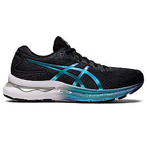 ASICS Women's Gel-Nimbus 24 Platinum Running Shoes, 8.5, Black/Black