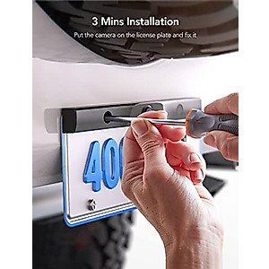 eRapta Battery Wireless Backup Camera ADC5, Stable Signal 5'' HD Monitor, IP69K Rear View Camera for Trucks Car RV etc