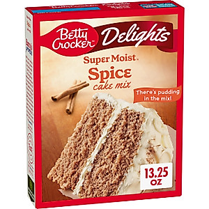 Betty Crocker Delights Super Moist Spice Cake Mix, 13.25 oz. (Pack of 12)