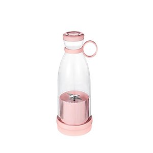 Cutify Fresh Juice,Cutify Portable Smoothie Blender, Cutify Personal Blender,350ml Lightweight USB Cordless Portable Stainless Steel Kitchen Tools (Color : Pink, Size : One size)