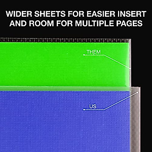 Samsill Ultra Clear Sheet Protectors, 250 Pack, 8.5x11 Inch Page Protectors for 3 Ring Binder, Premium Heavy Duty, Letter Size, Top Loading, Acid Free