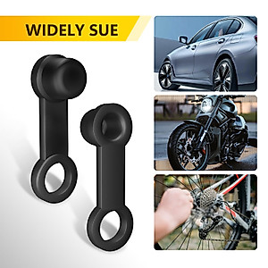 Sodcay 24 PCS Car Bleeder Rubber Caps, 8mm Brake Pump Drain Screw Cap Grease Fitting Dust Cover, High-Performance Brake Filler Bleeder Cap, Universal Accessories for Cars Motorcycles （Black)