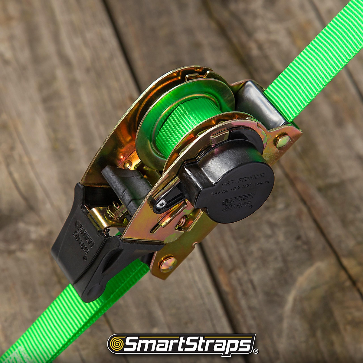 SmartStraps 6â€™ Ratchet Straps, 4 Pack â€” Standard Duty Retractable Tie-Down Straps â€” 1,500lb Break Strength, 500lb Safe Work Load â€” Haul ATVs, Lawn Tractors and Other Small Equipment