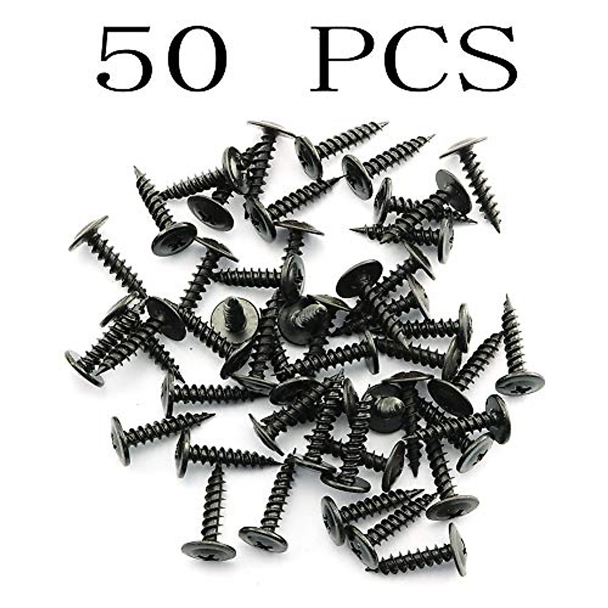 Pro Bamboo Kitchen 50pcs Phillips Truss Head Self Tapping Screws with Washers #8x3/4"
