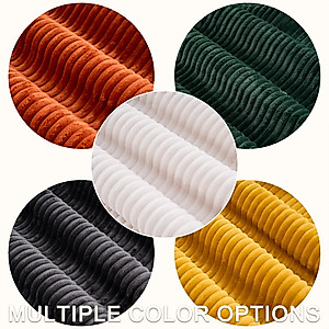 ZX Design 111" Sectional Sofa, Comfortable Cloud Couch for Living Room，U Shape Couch, Modern Dual Recliner Combo Sofa Sleeper with Soft Armrests & Memory Foam for Living Room (Corduroy Gray)