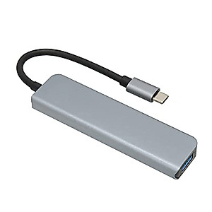 USB C Hub, 5 in 1 Multi Port Docking Station, 5Gbps USB C Multiport Adapter with USB SD TF Port, Fast Heat Dissipation, Compatible with PC Laptop Printer USB Flash Drive