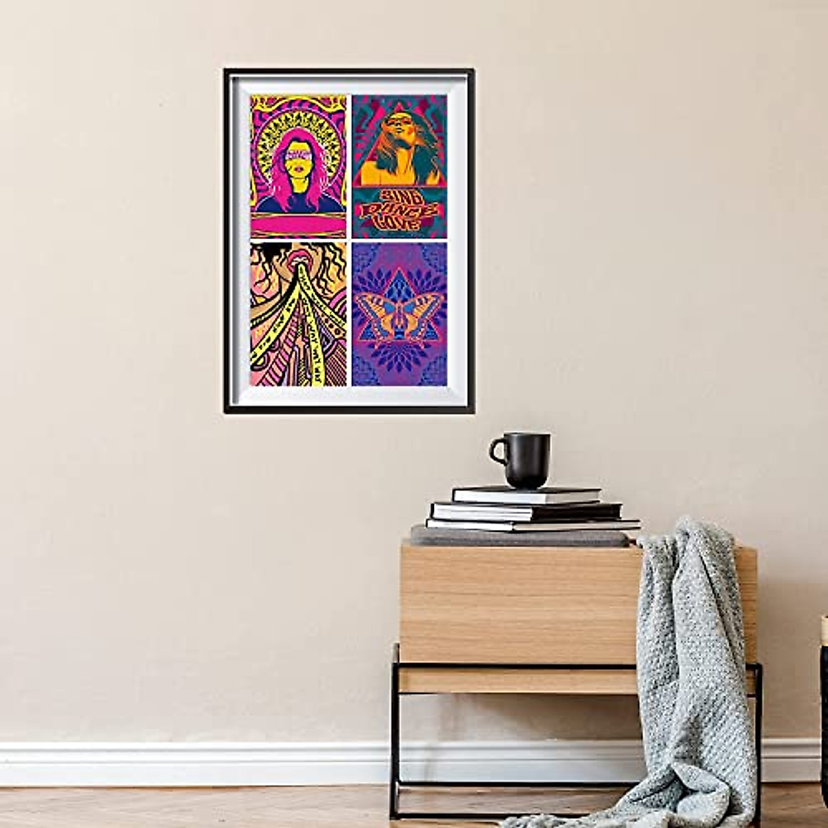 BATHTOI Wall Collage Kit Aesthetic Pictures (Trippy2)