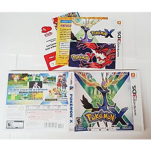 Case and Instruction Booklet (NO GAME) for Nintendo 3DS POKEMON X - NO GAME INCLUDED
