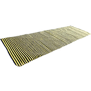 Wonder Care Organic Yoga Mat for Workout & Hand Woven Yoga Mat Thick Eco Friendly Foldable Camping Accessories| Meditation Mat | Travel Yoga Mat (Yellow)