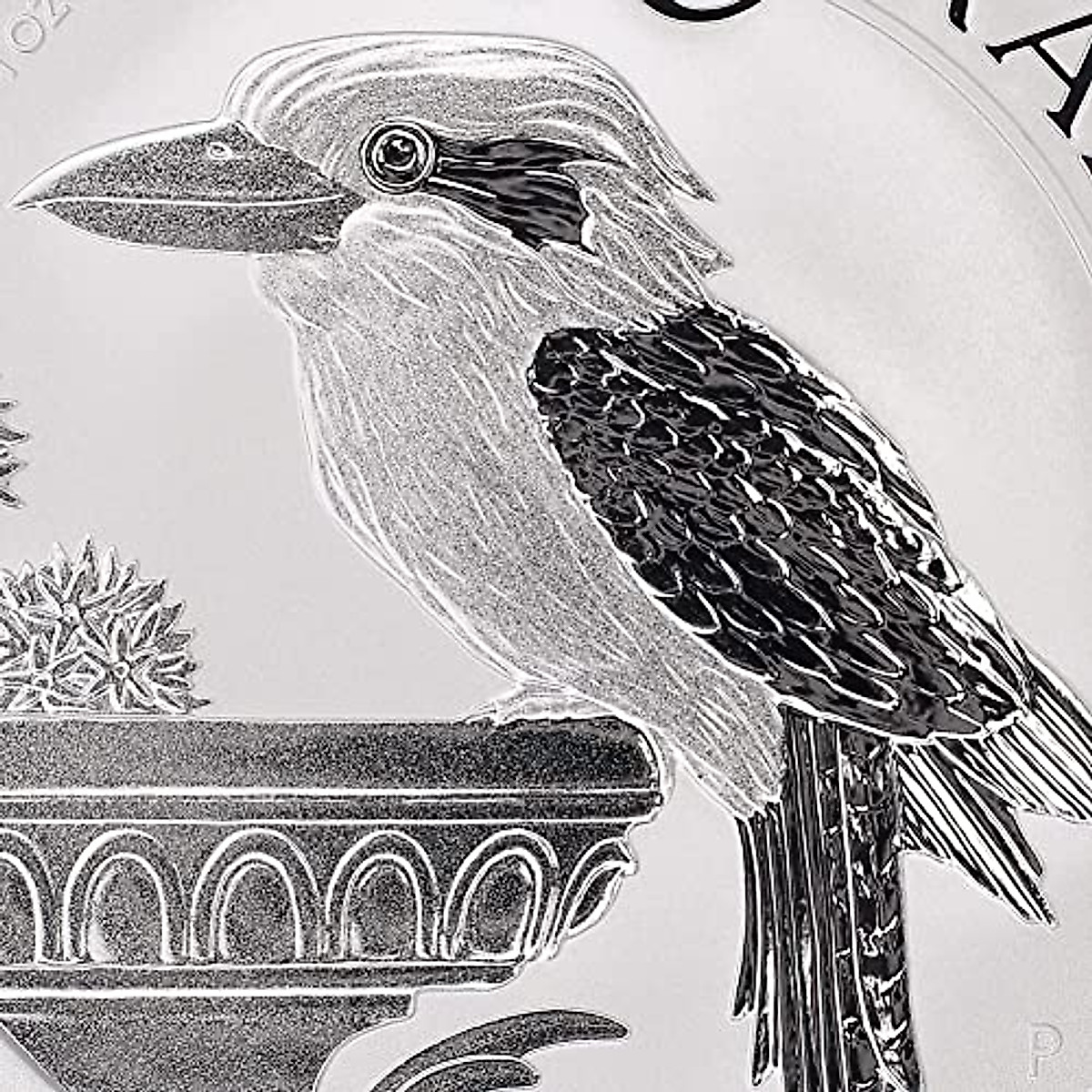 1990 P 1 oz Silver Kookaburra Brilliant Uncirculated with Certificate of Authenticity $1 Seller BU