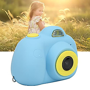Zyyini Children Digital Camera, 2 Inch HD Screen Dual Camera 1080P Mini Photo Camera Kids Toy Camera Mini Child Selfie Rechargeable Camera, for Girls Boys