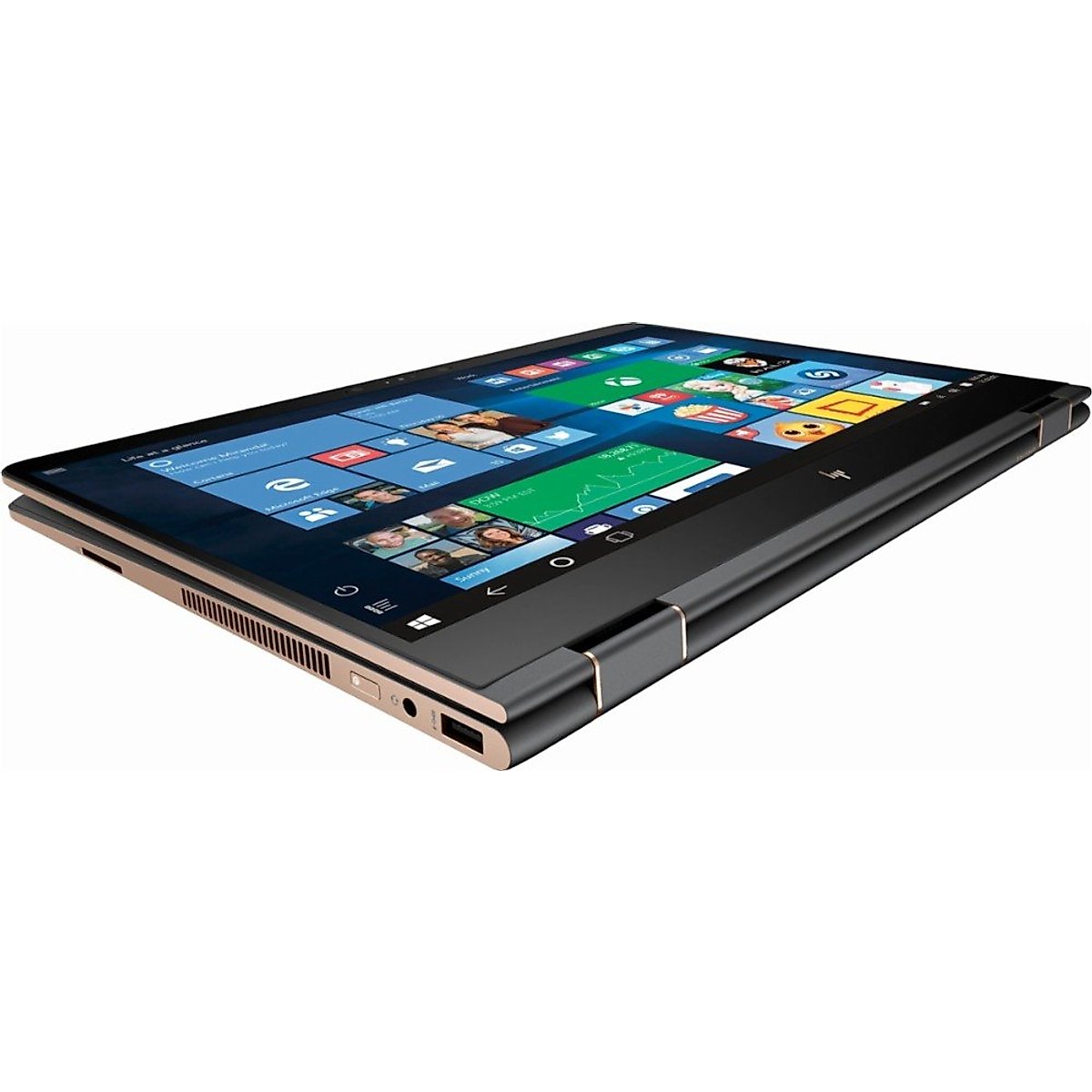 HP Older Spectre x360 2-in-1 15.6" 4K UHD Touch, Intel i7 8th Gen CPU 16GB RAM, 512GB SSD Dark Ash Silver - 3 Years McAfee Interet Security NO NUM-PAD, NO Fingerprint Reader