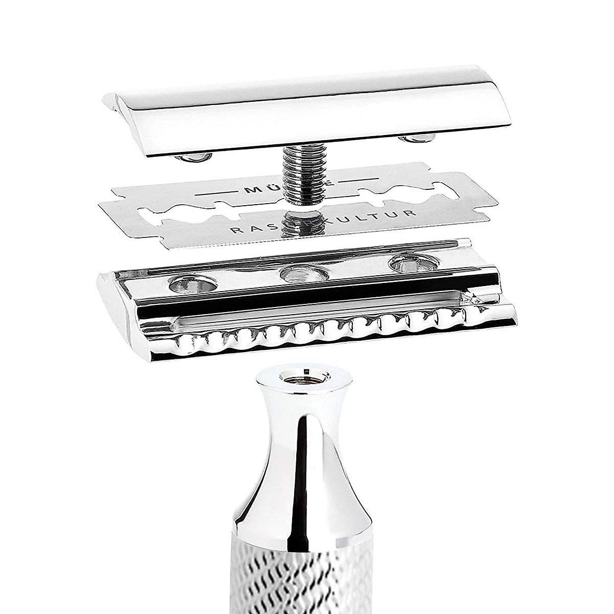 MÜHLE Chrome Silvertip Badger Safety Razor (Closed Comb) Shaving Set - Perfect for Every Day Use, Barbershop Quality Close Smooth Shave