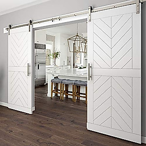 National Hardware N700-101 Interior Sliding Barn Door Hardware Madison Pull, 12-Inches, Easy to Install, Satin Nickel