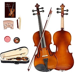 BELANITAS Kids Violin for Beginners Full Size Violin for Kids Ages 9-12 Kids 4/4 Violin Fiddle Kids Violin Beginner with Hard Case, Bow and Rosin, Student Violin, Natural