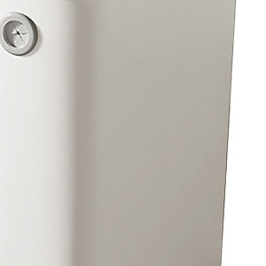 Tyenaza Small Trash Can, Plastic Wastebasket Slim Open Top Garbage Container Bin for Narrow Spaces Bedroom, Office, Living Room, Laundry,Toilet (White)