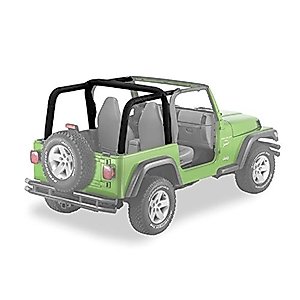 Bestop 8002235 Black Diamond Sport Bar Covers for 1980-2016 CJ5, CJ7, and Wrangler