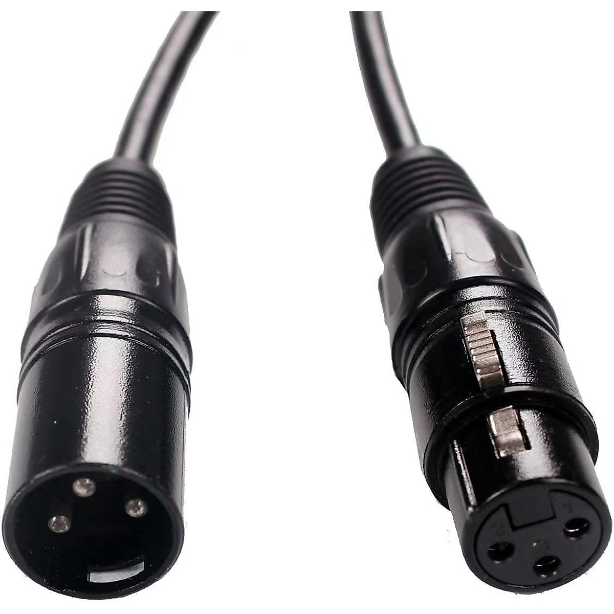 4PCS 1m Long DMX 512 XLR Cable DMX 3.2t 3 Pin True DMX Cable Male to Female for DMX Microphone Stage Lights