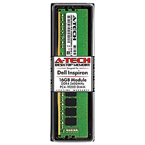 A-Tech 16GB RAM for Dell Inspiron 3268, 3668, 5675, 5676 | DDR4 2400MHz DIMM PC4-19200 288-Pin Non-ECC UDIMM Desktop Memory Upgrade Module
