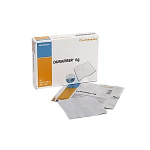 Durafiber Ag Gelling Fiber Dressing 4" X 4" Part No. 66801174 (10/box)