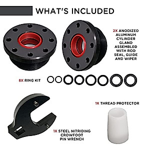 HS5157/HS5167 Hydraulic Cylinder Seal Kit with Pin Wrench - Compatible with Seastar Hydraulic Steering System