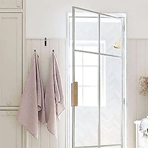 Potaosey 4PC Black Single Coat Hooks, Wall Mounted Single Towel Hook.Modern Style Hook for Bedroom Living Room Bathroom Fitting Room Office