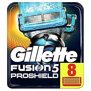 Gillette Fusion5 ProShield Chill Razor Blades for Men, 8 Refills with Cooling Technology, Mailbox Sized Pack