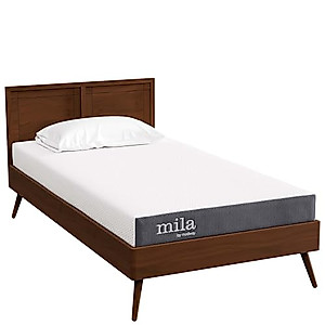 Modway Mila 6” Twin XL Mattress - Firm 6 Inch Twin XL Mattress - 10-Year Warranty White