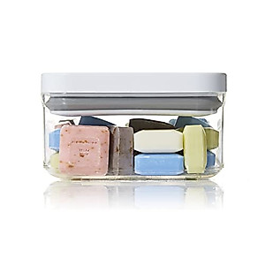 Copco Food and Organization Storage Container with Airtight Lid, 1.2-Quart, Clear