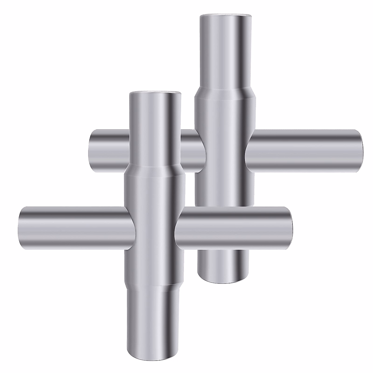 QYQRQF 4-Way Sillcock Water Shut Off Key, 2 Packs, 40 Cr Steel