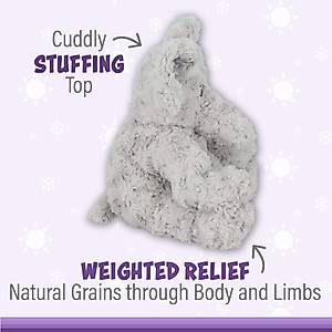 Warm Pals - Sweet Elephant - 1.5lbs - Cozy Microwavable Lavender Scented Plush Toys - Heated Stuffed Animal - Heatable Coolable Bedtime Comfort Plushie