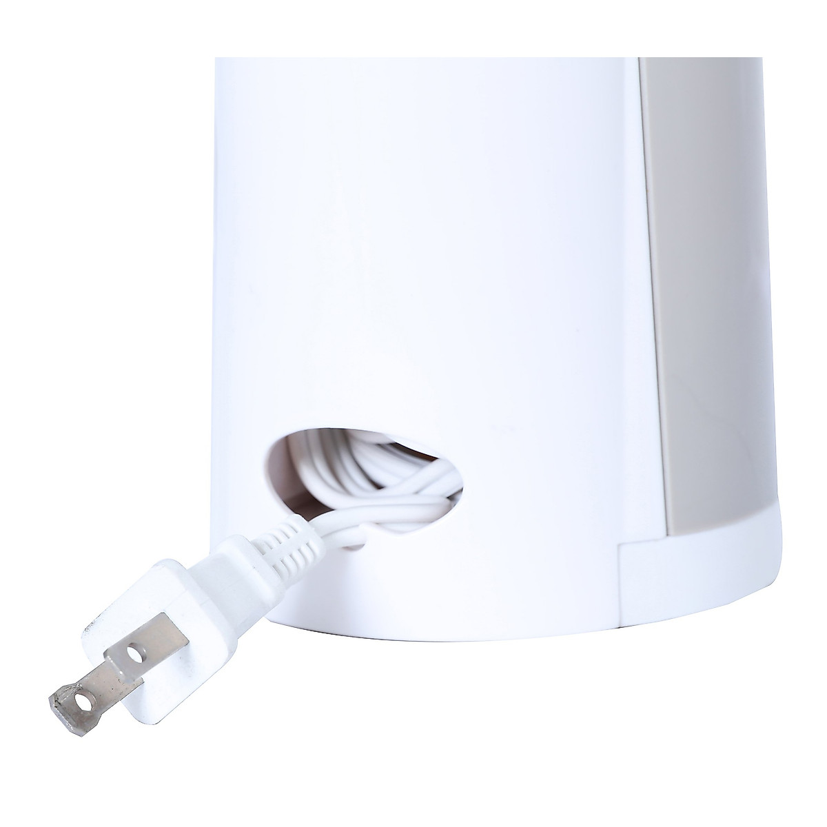 Brentwood J-30W Tall Electric Can Opener with Knife Sharpener & Bottle Opener, White