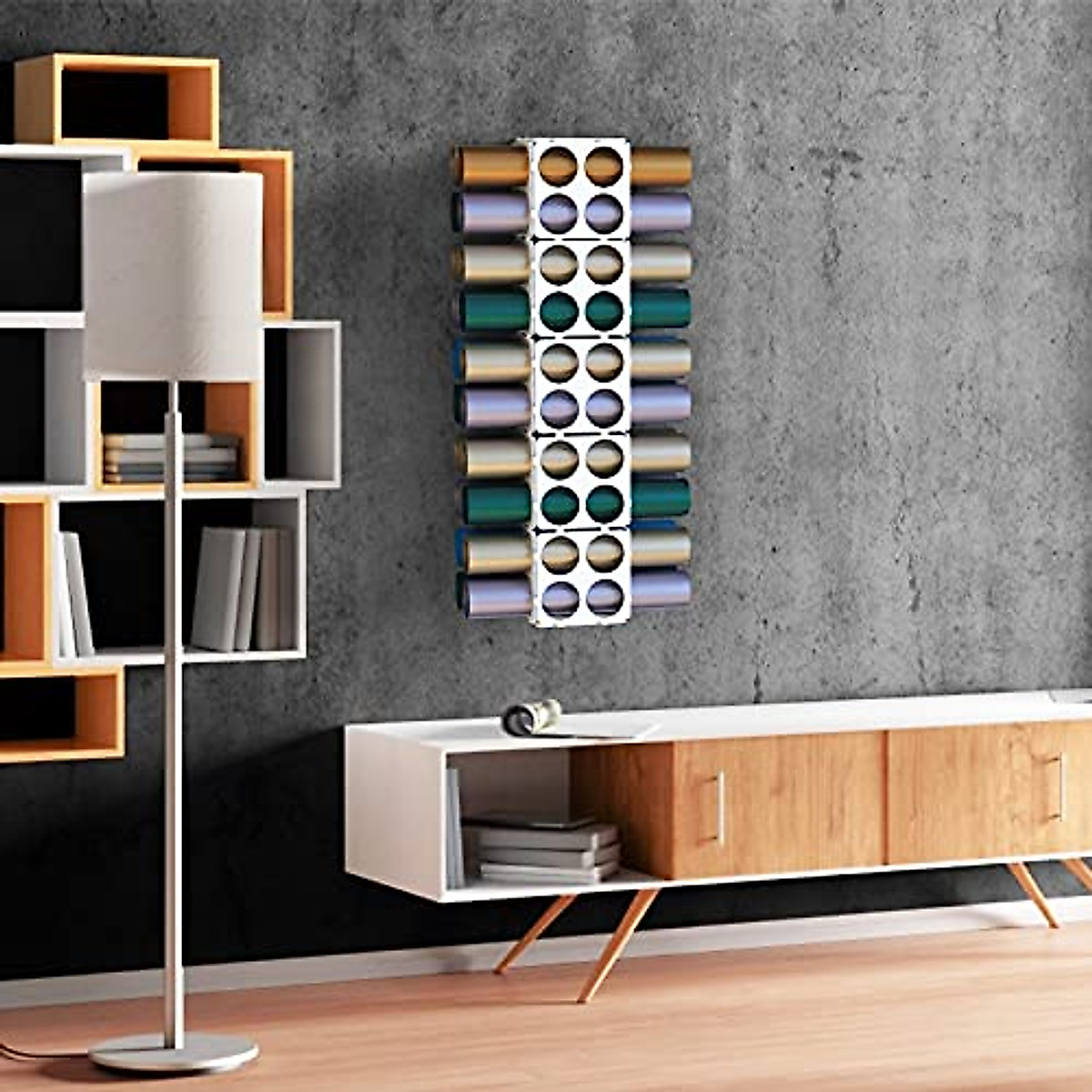 Vinyl Roll Holder, Vinly Storage Organizer, Craft Storage up to 40 Vinly Rolls, Vinyl Organizing System, 24 Pcs