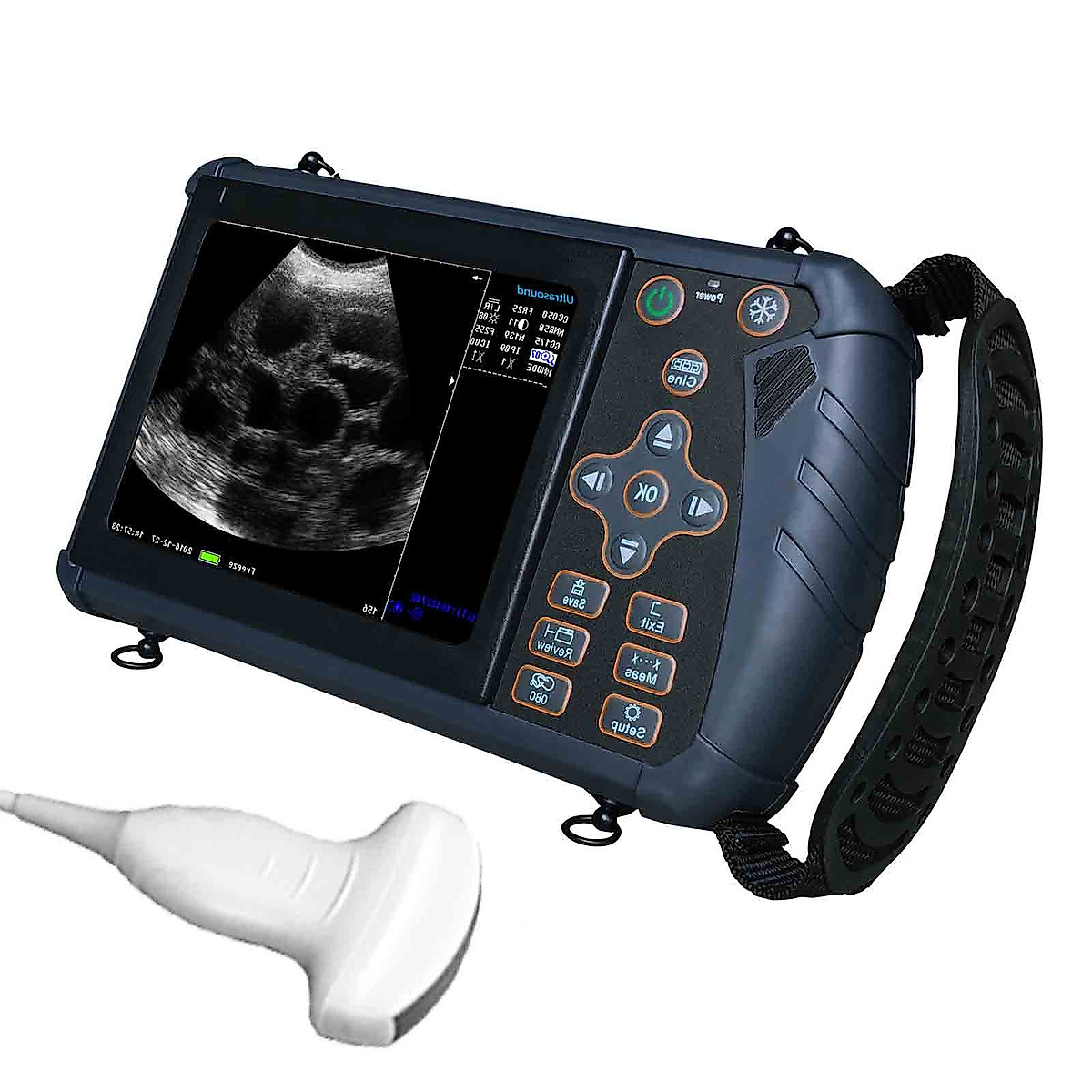 Aopuoe Portable Ultrasound Scanner for Veterinary, with 3.5Mhz Convex Probe, for Pig/Dog/Sheep/Tiger/Bear/and Other Medium-Sized Animals Use