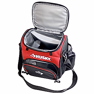 Husky 82021N11 9" 600 Denier Water and Weather Resistant Insulated Cooler with 2 Mesh Sleeves and Carrying Strap