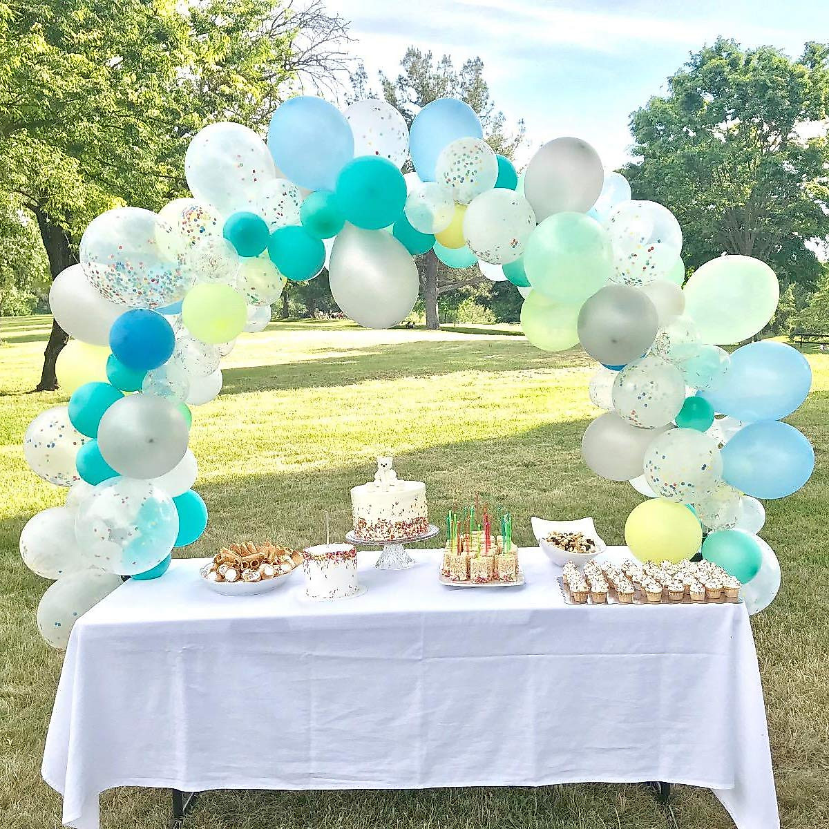 Balloon Clips(120 pcs), Tinabless Balloon Connectors for Decor Balloon Arch, Balloon Column Stand and Balloon Flowers