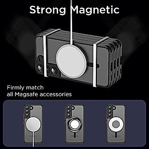 HONGRVWI Magnetic Adapter Ring，Qi-Enabled Devices and Snap/Snap+ Wireless accessorie，Includes 2 Magnetic Rings and 2 Auxiliary Installation Tools，Works with iPhone, Android, Samsung Phones (Black)