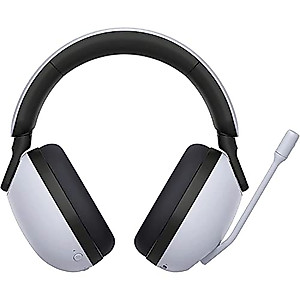 Sony WHG900N/W INZONE H9 Wireless Noise Cancelling Gaming Headset, White Bundle with Deco Gear Wood Headphone Display Stand Secure Tabletop Holder