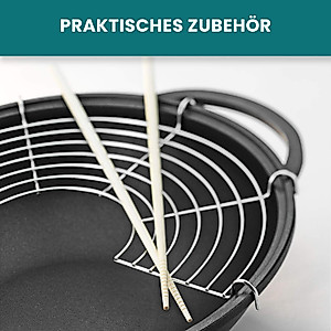 Berndes Vario Click 32 cm Induction Wok with Glass Lid and Accessories