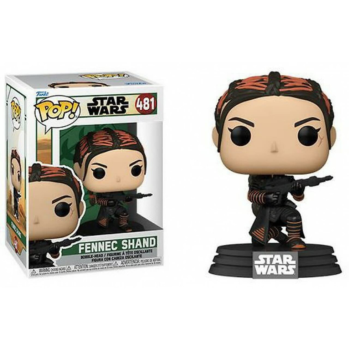 Funko Star Wars: Book of Boba Fett - Fennec Shand Pop! Vinyl Figure (Bundled with Compatible Pop Box Protector Case)