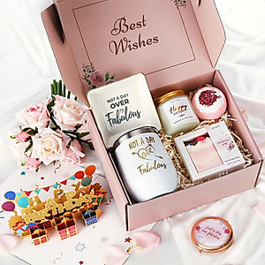 Birthday Gifts for Women Who Have Everything, Birthday Baskets Kit Set for Women, Happy Birthday Gifts Ideas for Her, Mom, Mother, Sister, Female Best Friends, Coworkers, Daughter, Unique Gifts Boxes