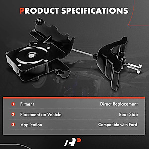 A-Premium Spare Tire Hoist Assembly Tire Winch Carrier Holder Compatible with F-250 Super Duty 2008-2016 F-350 Super Duty with SRW 2008-2016 Replaces# BC3Z1A131A, 7C3Z1A131A