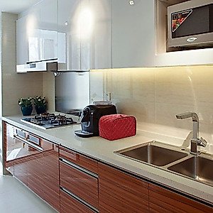 NKTM 2 Pack Four Slice Toaster Appliance Cover, Dust and Fingerprint Protection, Machine Washable (12W x 11D x 8.5H)