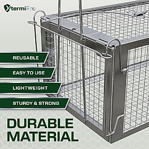 Humane Squirell Trap, Chipmunk and Rat Trap Cages That Works, Humane Mouse Trap for Home | Catch and Release | Reusable and Durable | No Kill Animal Trap | for Inside Home and Outdoor Use