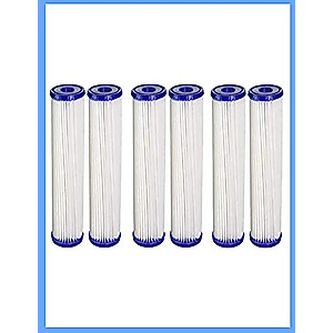 Compatible for HDX HDX2PF4 Compatible Pleated Household Water Filters 6 pack: Reduces Sediment