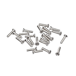uxcell M1.2 x 5mm Phillips Screw Fastener Silver Tone for Laptop PC TV Fan Switch 500pcs