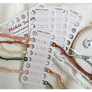 Maker Susan Reading to Rabbit Pattern Counted Cross Stitch Kits for Adults and Beginners with Wooden Hoop, DMC Fabric, Threads and Needles, Embroidery Thread Floss Organizer Cards (E2001)