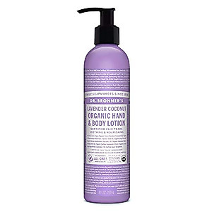 Dr Bronners Lavender Coconut Organic Lotion, 8 Ounce - 6 per case.